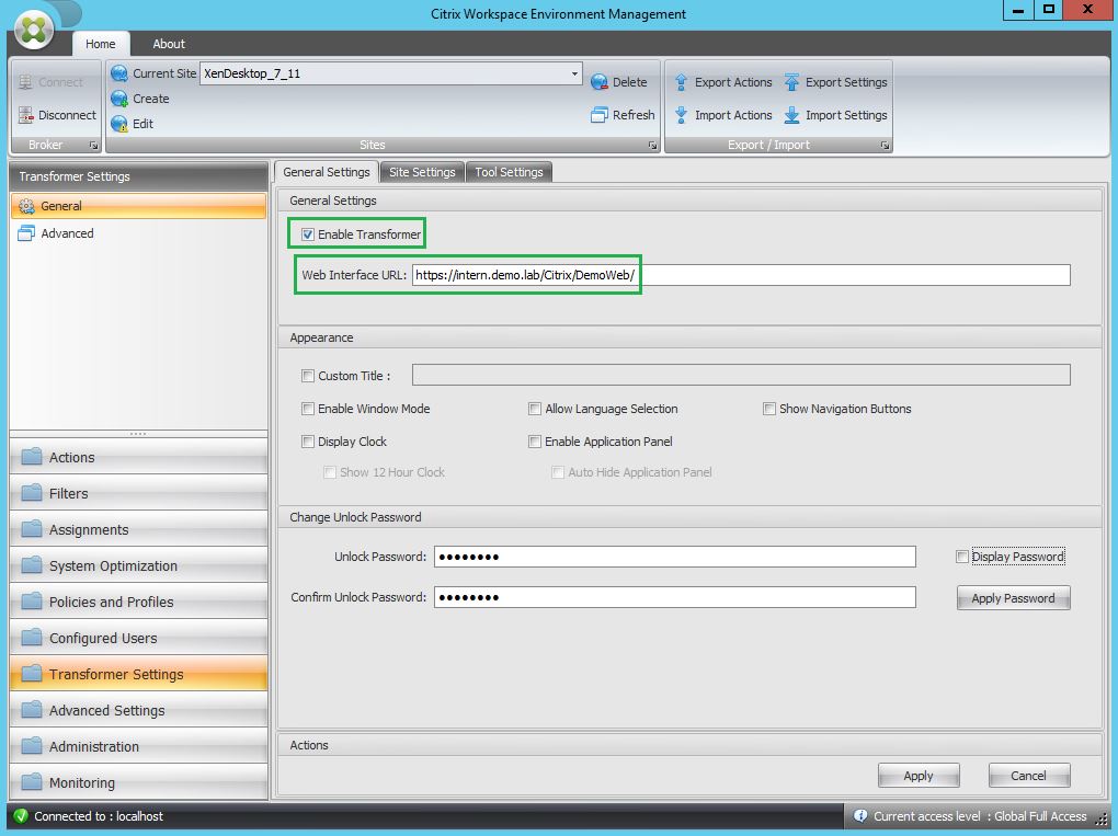 Citrix Workspace Environment Management 4.1 – Transformer ThinClient ...